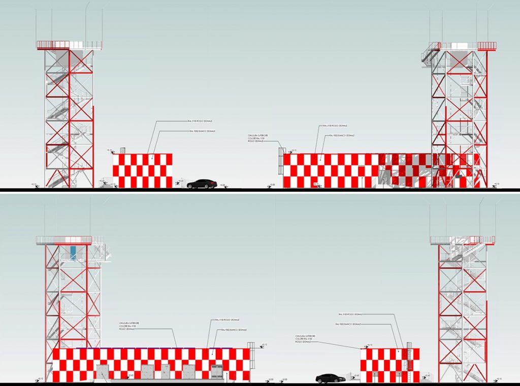 Radar tower and Command building, Genoa Airport, Italy